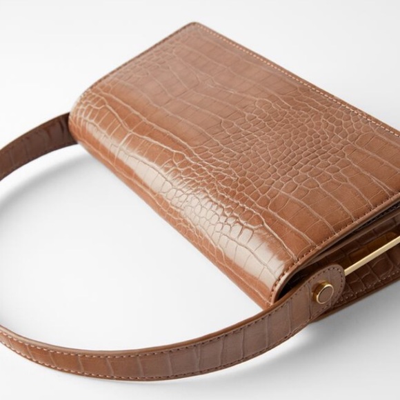 Zara | Bags | Zara Faux Croc Embossed Bag | Poshmark